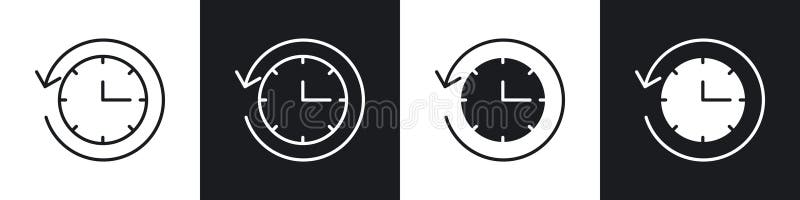 Past time icon stock illustration. Illustration of timer - 341326656