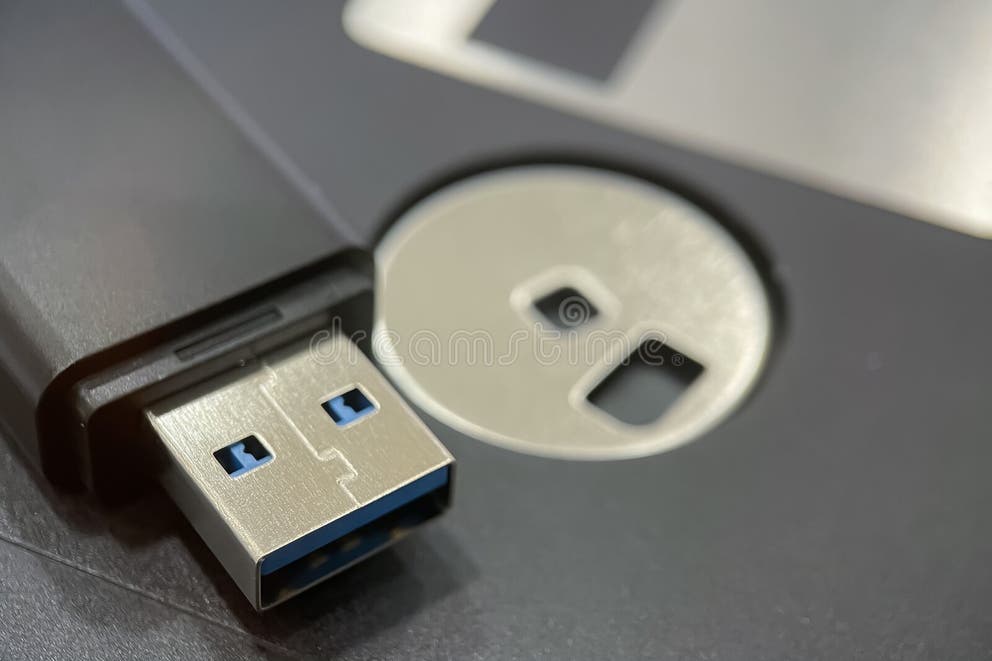 From Past To Present. the Evolution of Data Storage Stock Image - Image ...