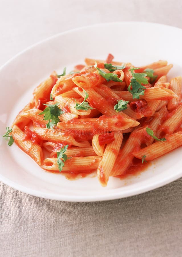 Italian pasta stock photo. Image of penne, vegetarian - 1822338
