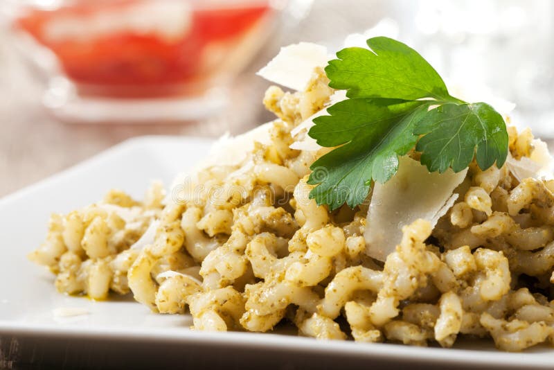 Curly pasta stock image. Image of organic, curly, parsley - 22635669