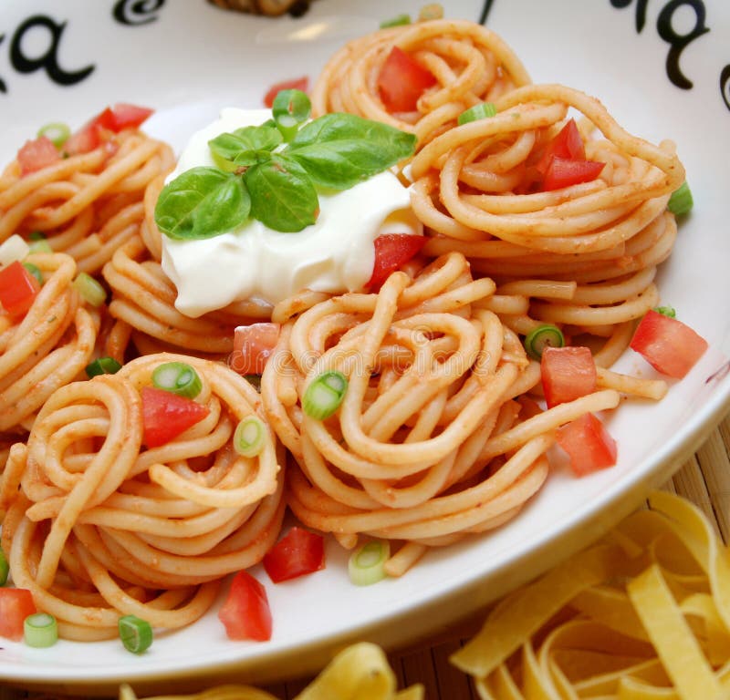 Pasta stock photo. Image of spring, snack, fresh, dinner - 8214016