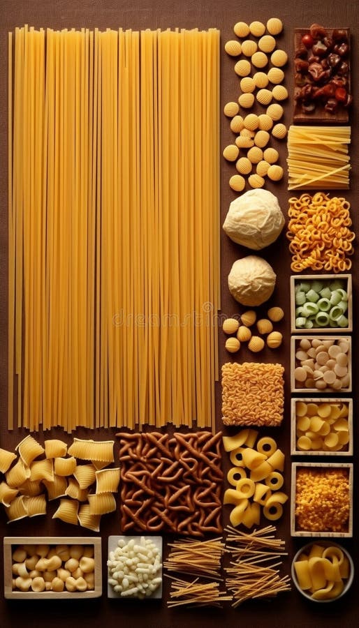 Pasta Assorted Set of Different Types of Paste 1690449488749 6 Stock ...