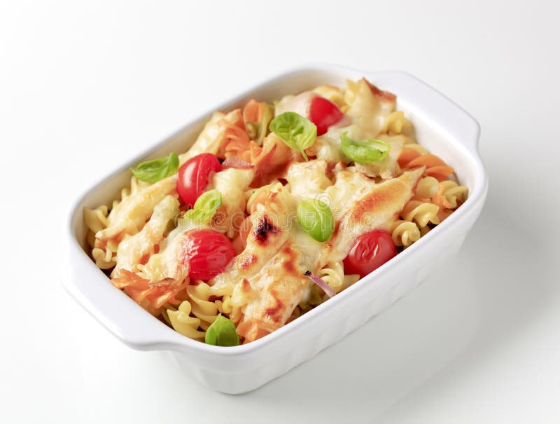 Pasta au gratin stock image. Image of casserole, tricolor - 13407719