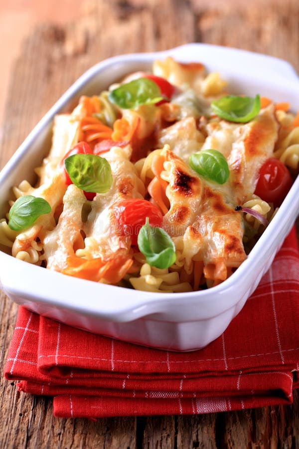 Pasta au gratin stock image. Image of board, pasta, cheese - 16417269