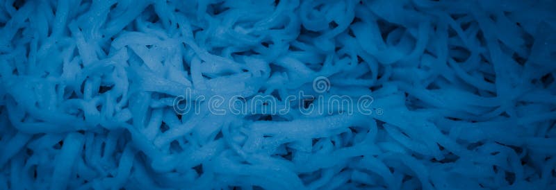 Pasta Azul Cocida Con Textura Visible. Fondo Imagen de archivo - Imagen ...