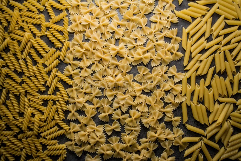 Pasta on black background stock image. Image of black - 109075701