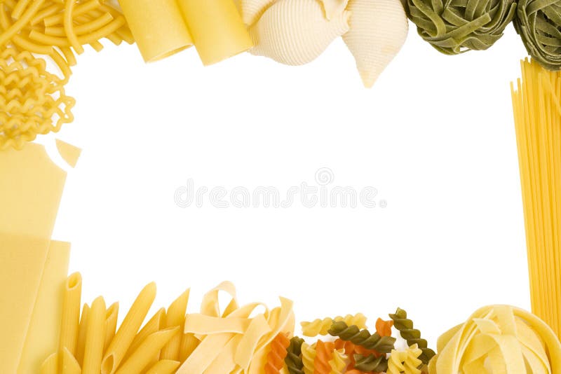 Frame of pasta stock image. Image of cookbook, tasty, space - 1703339