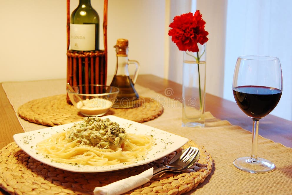 Pasta with broccoli stock photo. Image of dinner, vegetables - 8678686