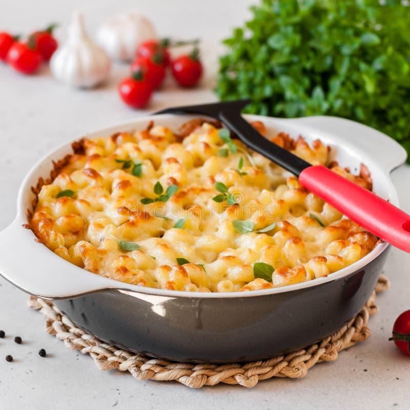 Pasta and Cheese Bake stock photo. Image of dinner, bake - 150167264