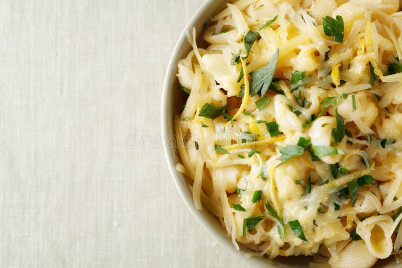 Pasta with Cheese and Lemon Peel Stock Photo - Image of cheese, recipe ...
