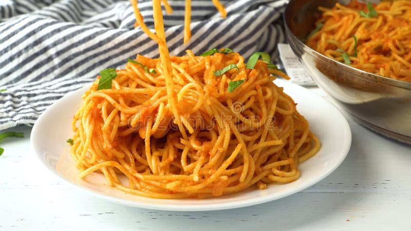 Pasta Closeup of Process of Making Cooking Penne Pasta Stock Image ...