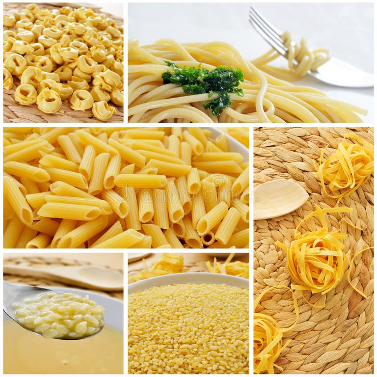 Pasta collage stock image. Image of cooked, culture, pasta - 37808391