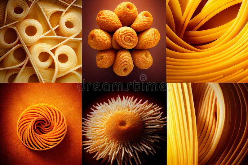 Pasta Collection, Big Collage. Stock Photo - Image of wheat, spaghetti ...