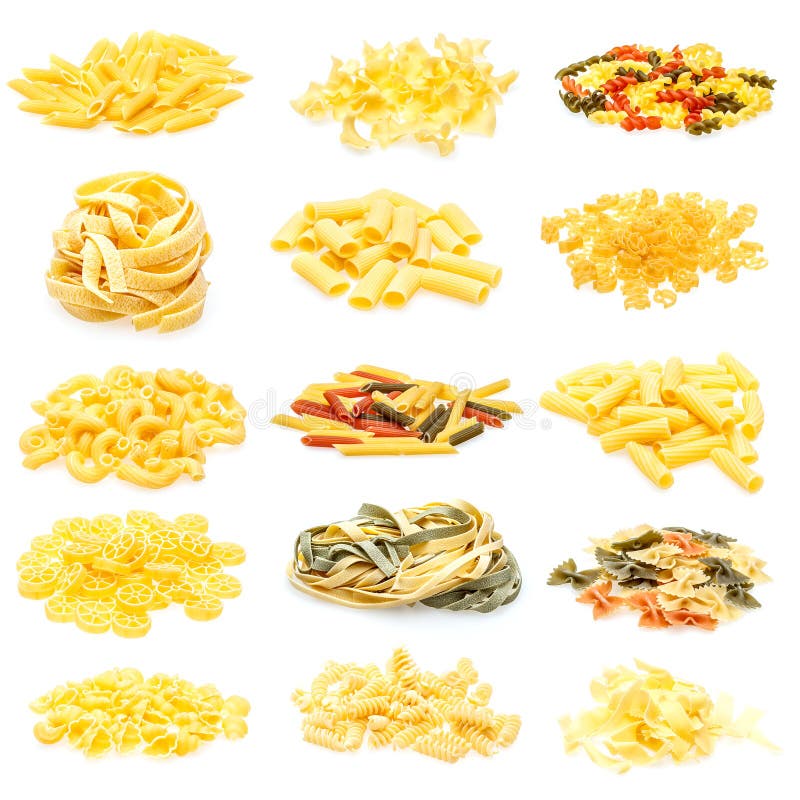 Pasta Mix in Compartment Wooden Box Stock Photo - Image of bright ...