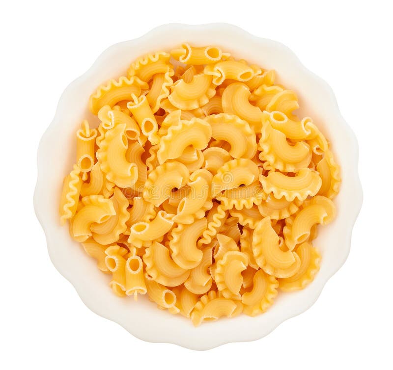 Pasta Creste Path Isolated on White Stock Image - Image of single ...