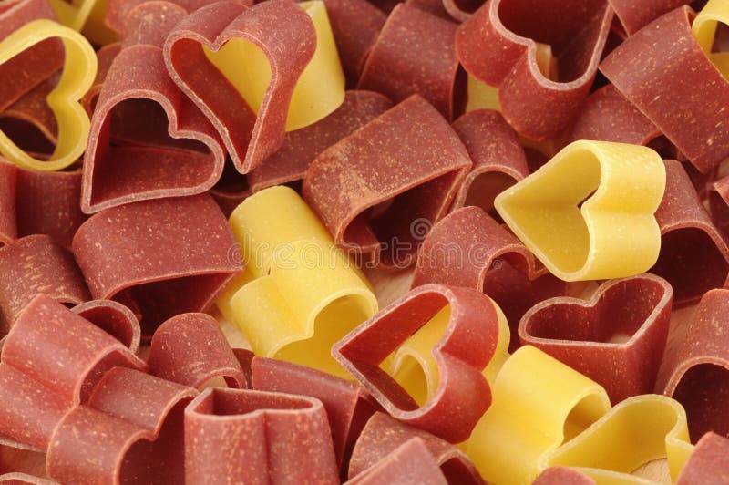 Pasta di figura del cuore fotografia stock. Immagine di mediterraneo ...