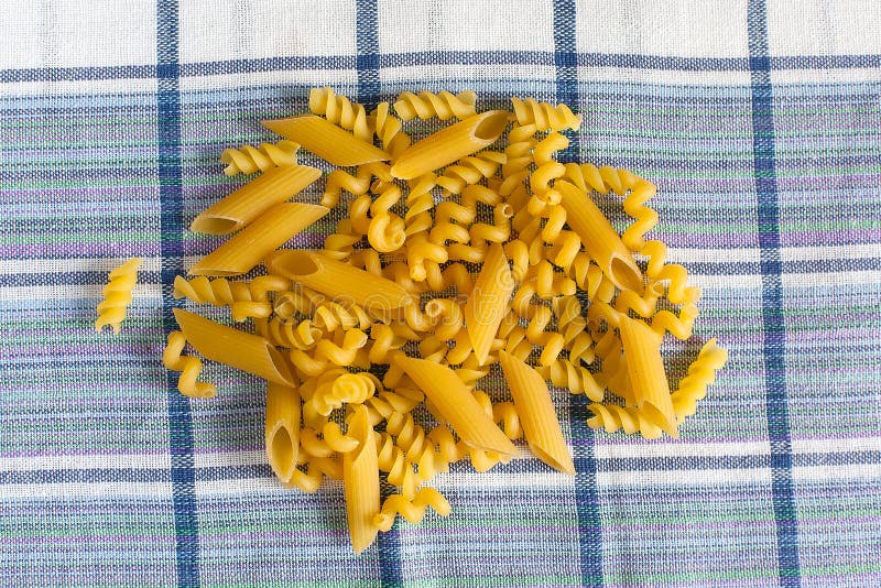 Pasta of Different Shapes Combined with Each Other - Pasta Spiral ...