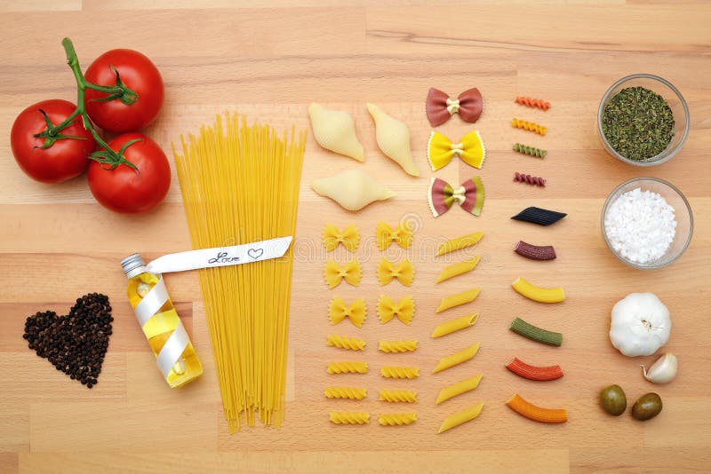 Pasta stock photo. Image of vegan, recipe, spice, ingredients - 55784350