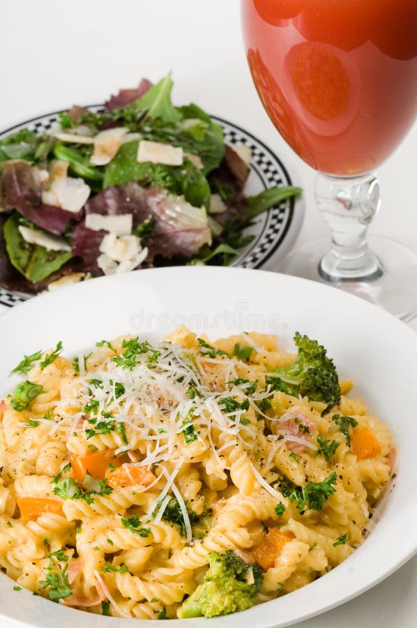 Pasta Dinner stock image. Image of pepper, broccoli, parmesan - 8862595