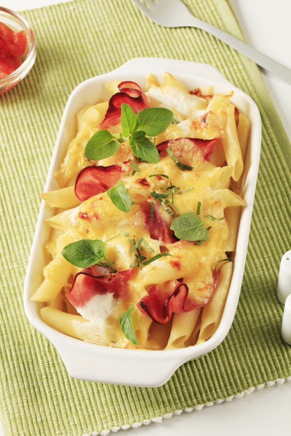 Pasta dish stock image. Image of cured, closeup, rectangular - 28310949