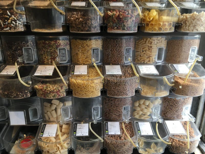 Pasta Dispensers in Amsterdam Shop Editorial Stock Photo - Image of ...