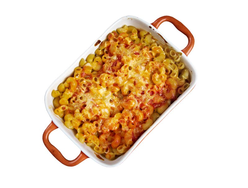 Pasta Elbow Macaroni Bake with Pancetta Stock Image - Image of meal ...