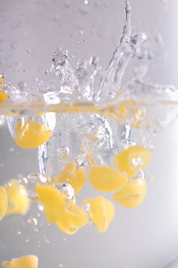 Pasta that Falls into the Water Stock Image - Image of starchy, falls ...