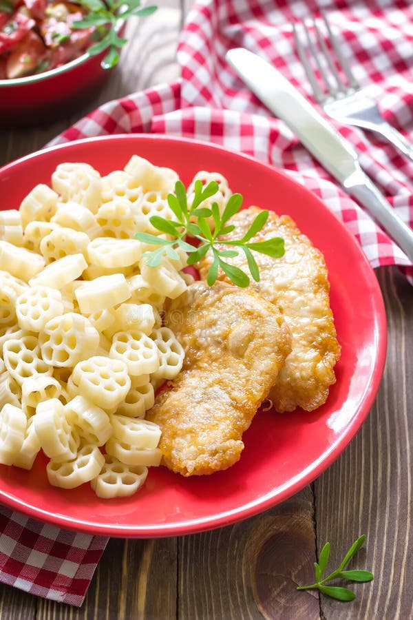 Pasta and fish stock photo. Image of dish, italian, fish - 32872772