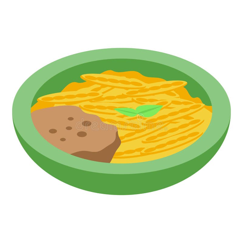 Pasta Food Icon Isometric Vector. Cheese Menu Stock Illustration ...