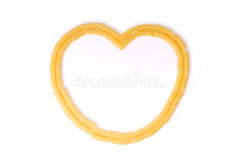 Pasta heart stock photo. Image of textures, italy, yellow - 17794022