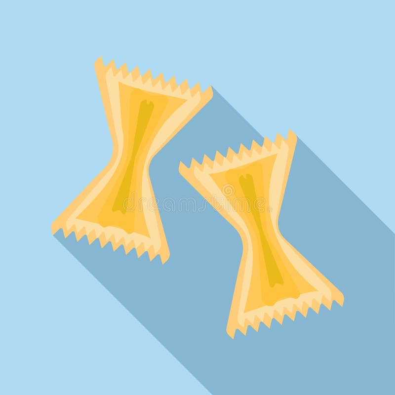Pasta icon, flat style stock vector. Illustration of menu - 81455783