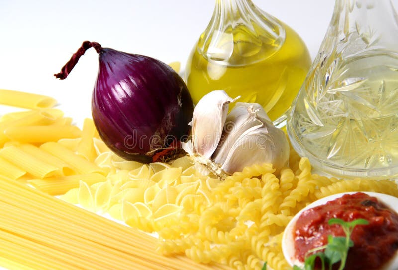 Pasta ingredients stock image. Image of penne, mediterranean - 27952291