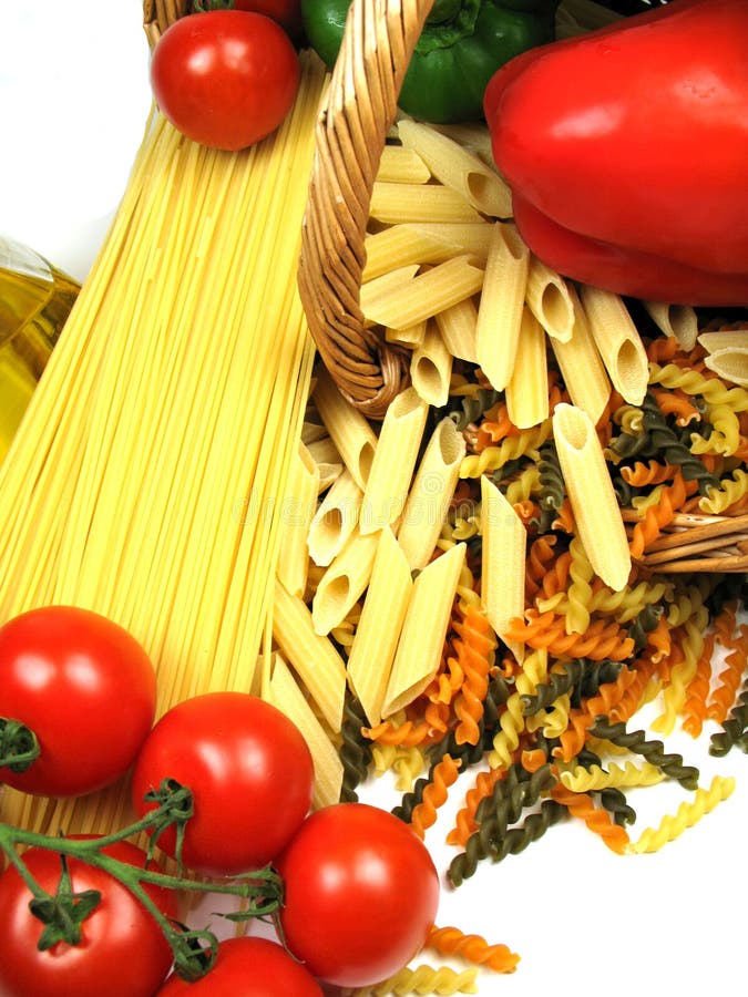 Pasta and ingredients stock image. Image of woven, nutrients - 6027805