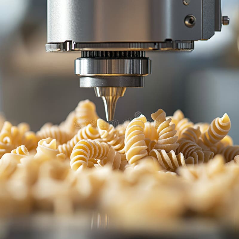 Pasta Innovation 3D Printer Crafting Culinary Delights, Fresh Rotini ...