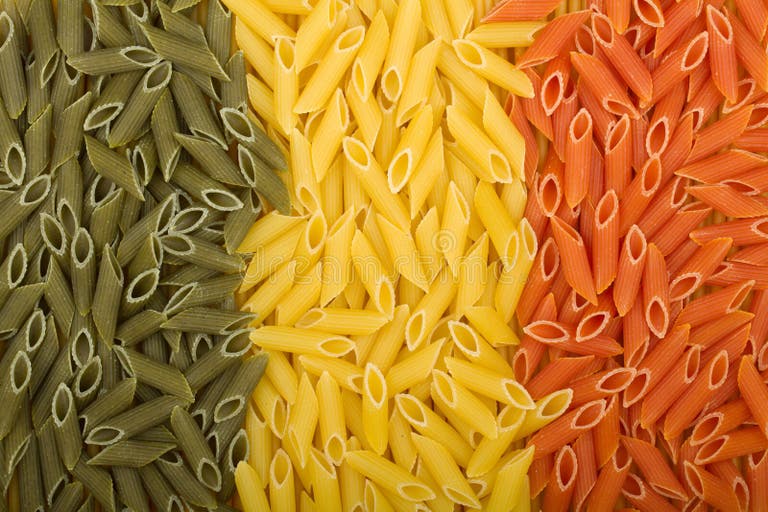 Pasta Italian flag stock image. Image of group, closeup - 26575369
