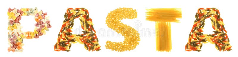 Pasta letters set stock photo. Image of isolated, food - 14475978