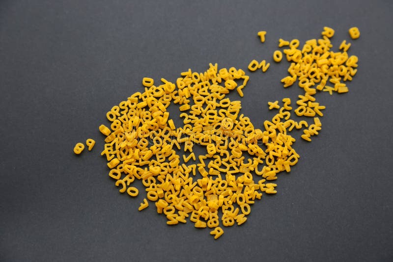 Pasta letters set stock photo. Image of isolated, food - 14475978