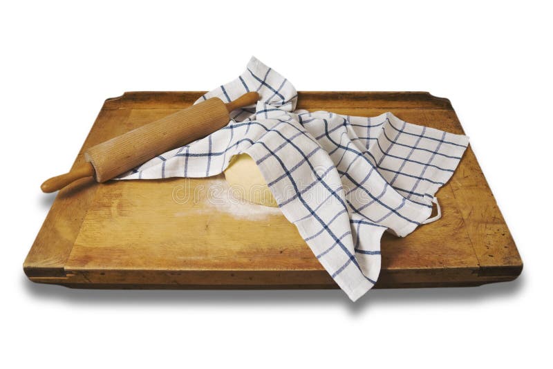 Pasta Leudada En Un Tablero Para Cortar El Pan Imagen de archivo ...