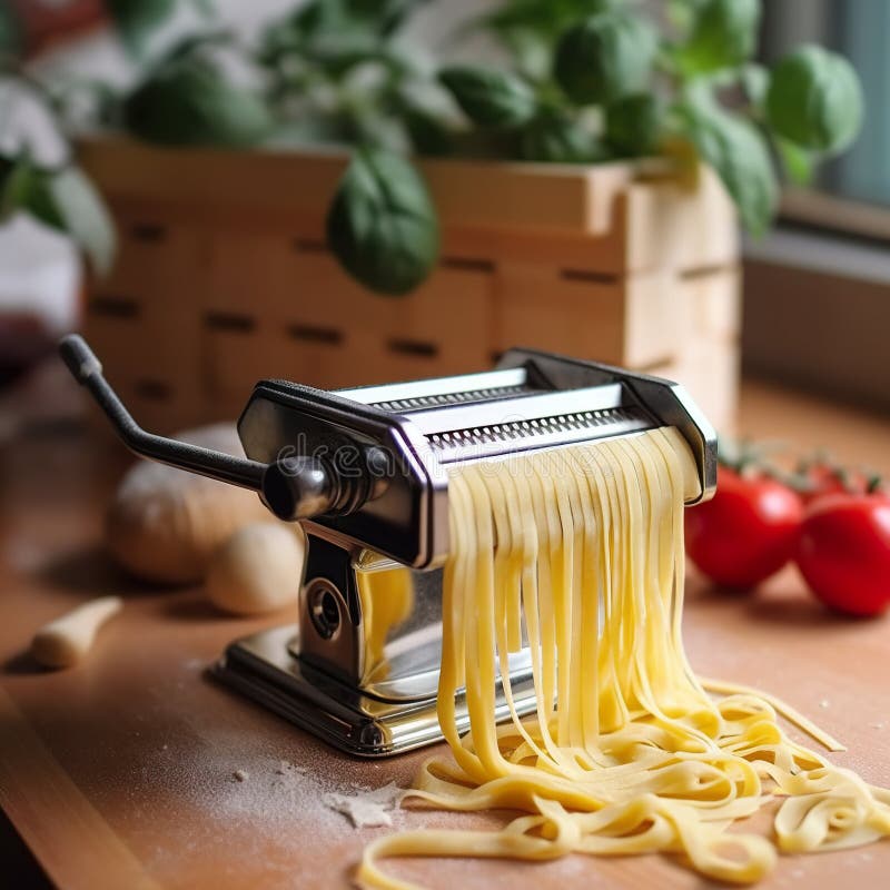 A Pasta Machine is Being Used To Make Pasta. Generative AI Image. Stock ...