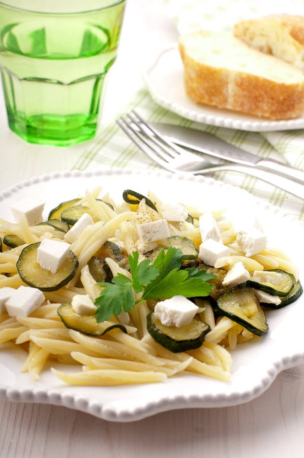 Pasta with marrow stock photo. Image of vitamin, traditional - 22858754