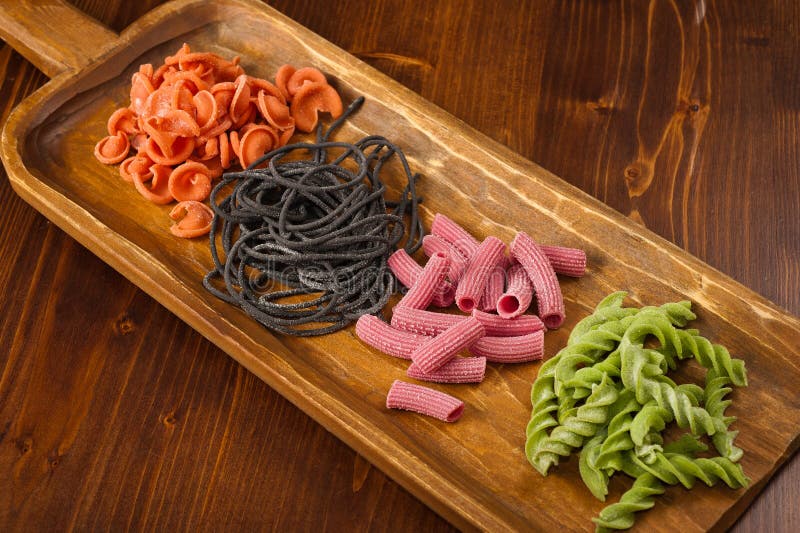 Pasta mix stock image. Image of mediterranean, wooden - 20615555