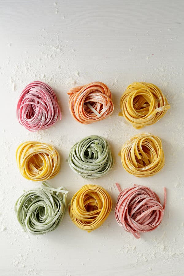 Pasta mix on white stock image. Image of tagliatelle - 65194139