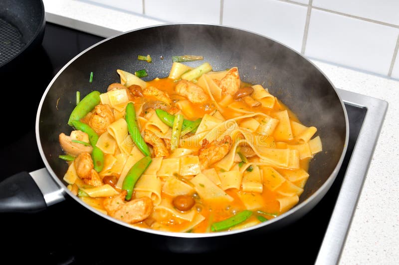 Pasta Pan stock image. Image of cook, recipe, pappardele - 7631169