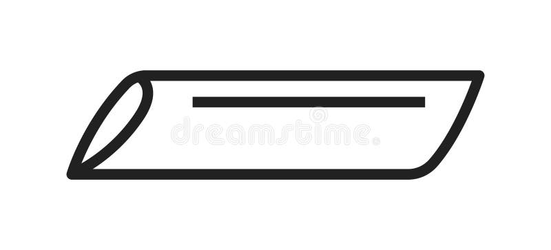 Pasta Penne Icon. Vector Illustration Stock Vector - Illustration of ...