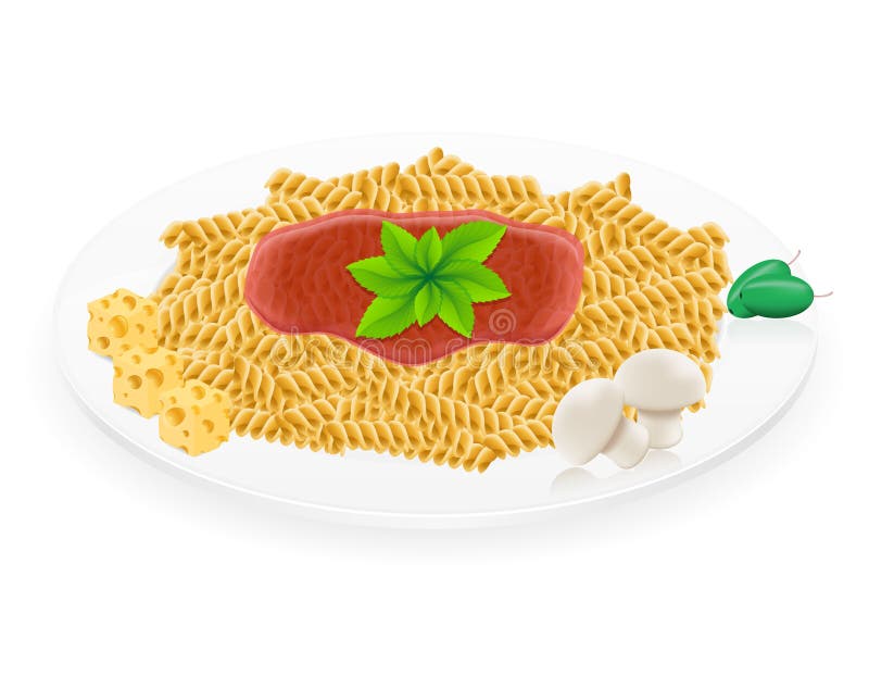 Cartoon Plate Pasta Eating Stock Illustrations – 504 Cartoon Plate ...