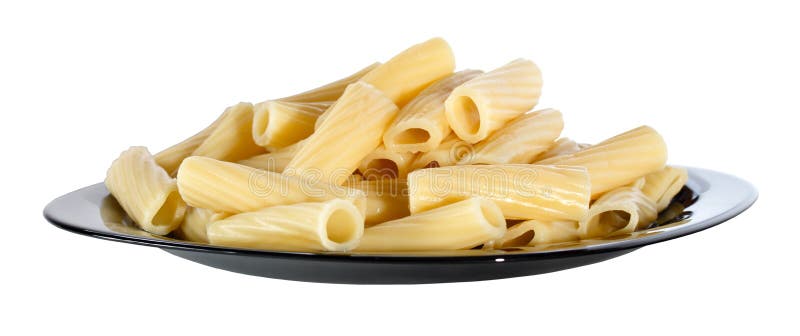 Plain pasta on a plate stock photo. Image of pasta, plate - 34290450