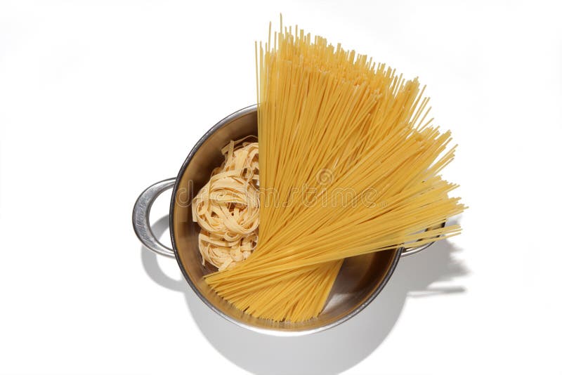 Pasta in the pot stock image. Image of ingredient, commodity - 24702219