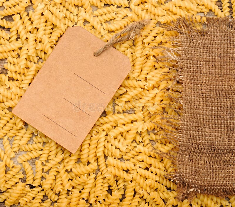 Pasta and price tag stock photo. Image of paper, closeup - 27993772