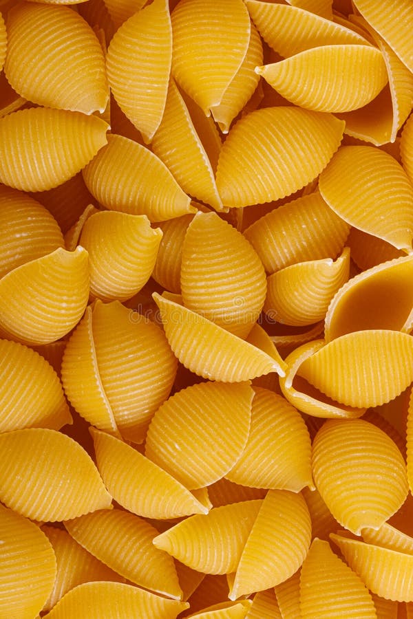 Pasta Products in the Form of a Shell, Texture Stock Photo - Image of ...