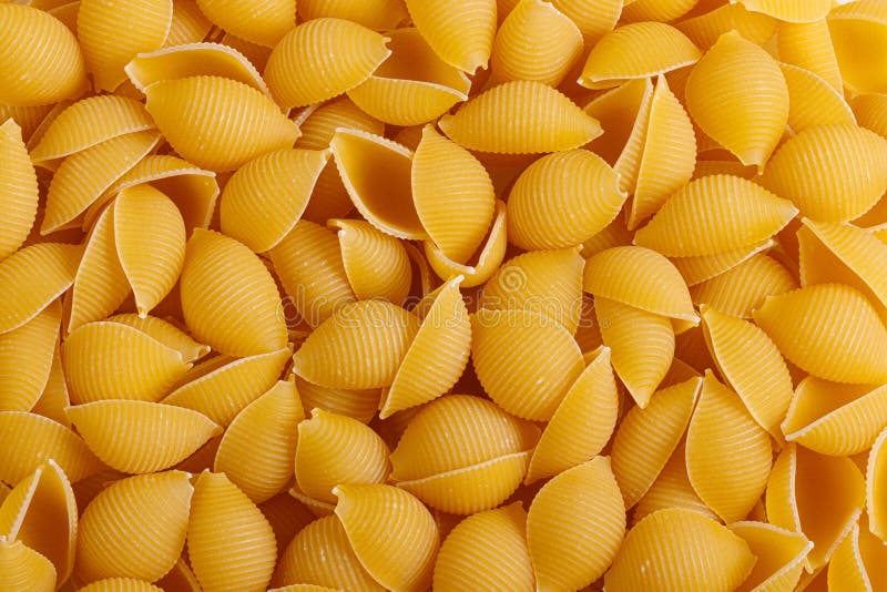 Pasta Products in the Form of a Shell, Texture Stock Photo - Image of ...